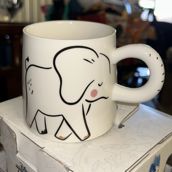Cost Plus World Market | Dining | Elephant Trunk Handle Ceramic Mug ...